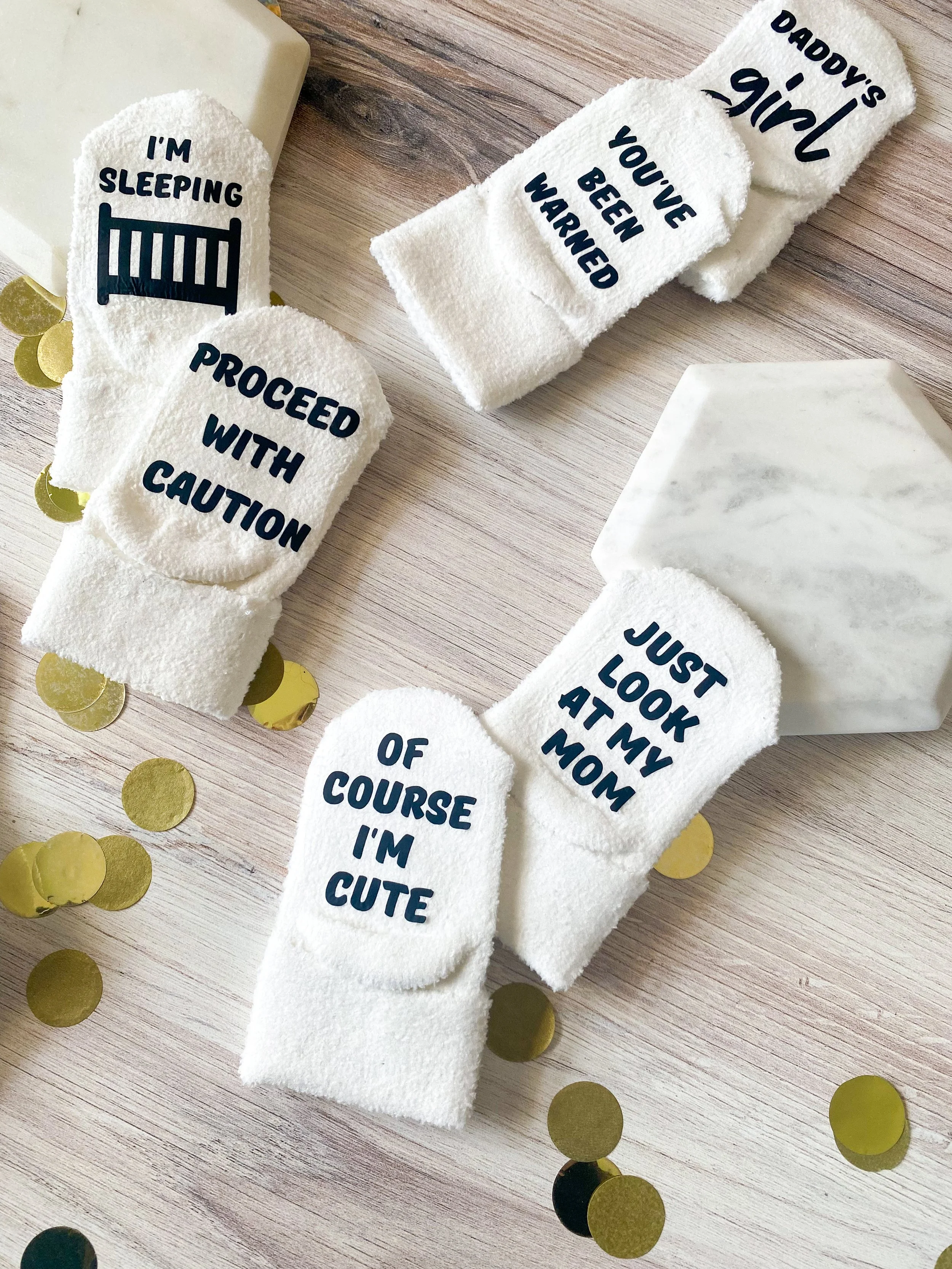 DIY HTV Sassy Baby Socks — Wine & Sprinkles