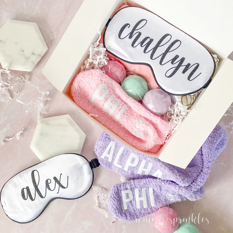 Sorority Spa Sleepover Gift Boxes — Wine & Sprinkles
