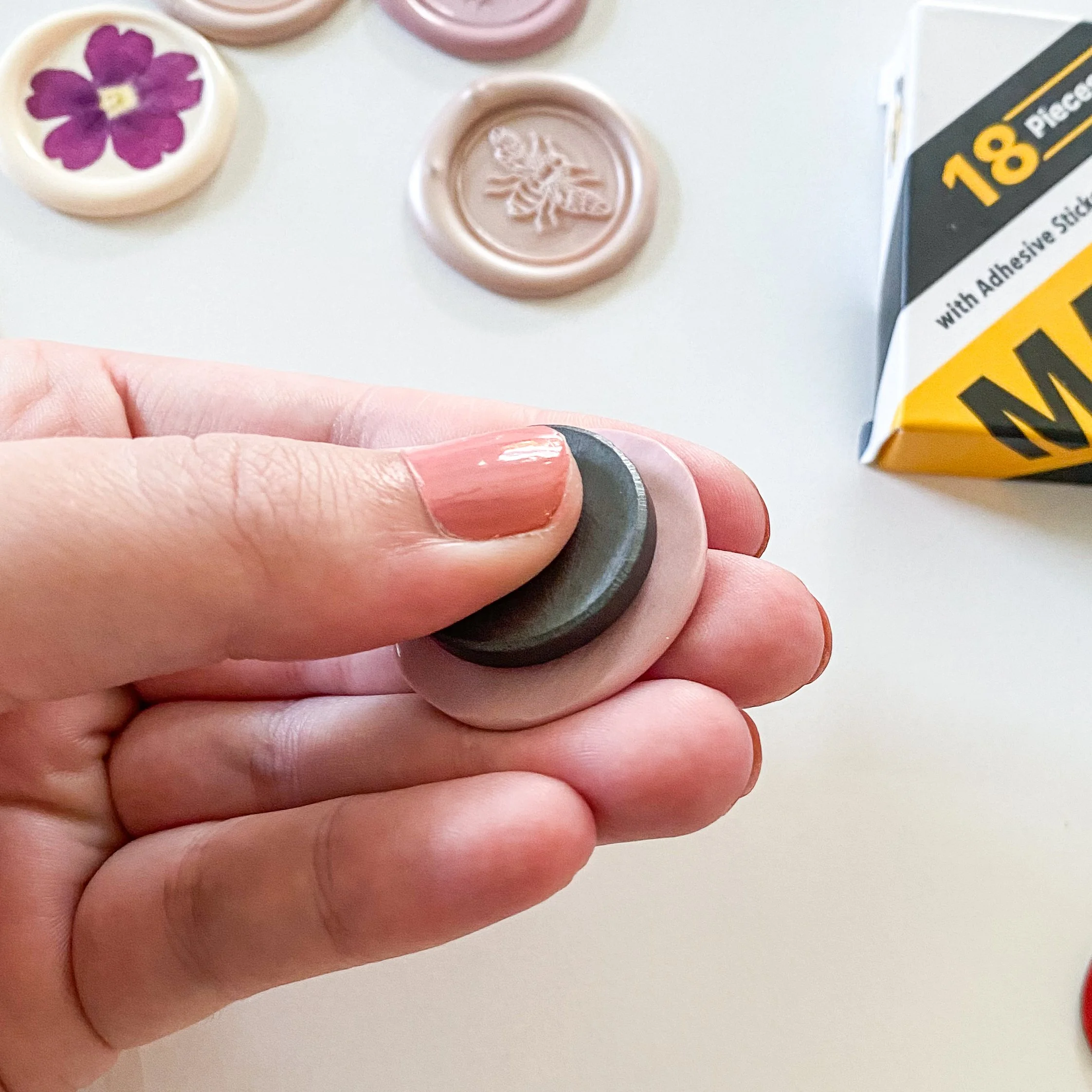 DIY Wax Seal Magnet Favors — Wine & Sprinkles