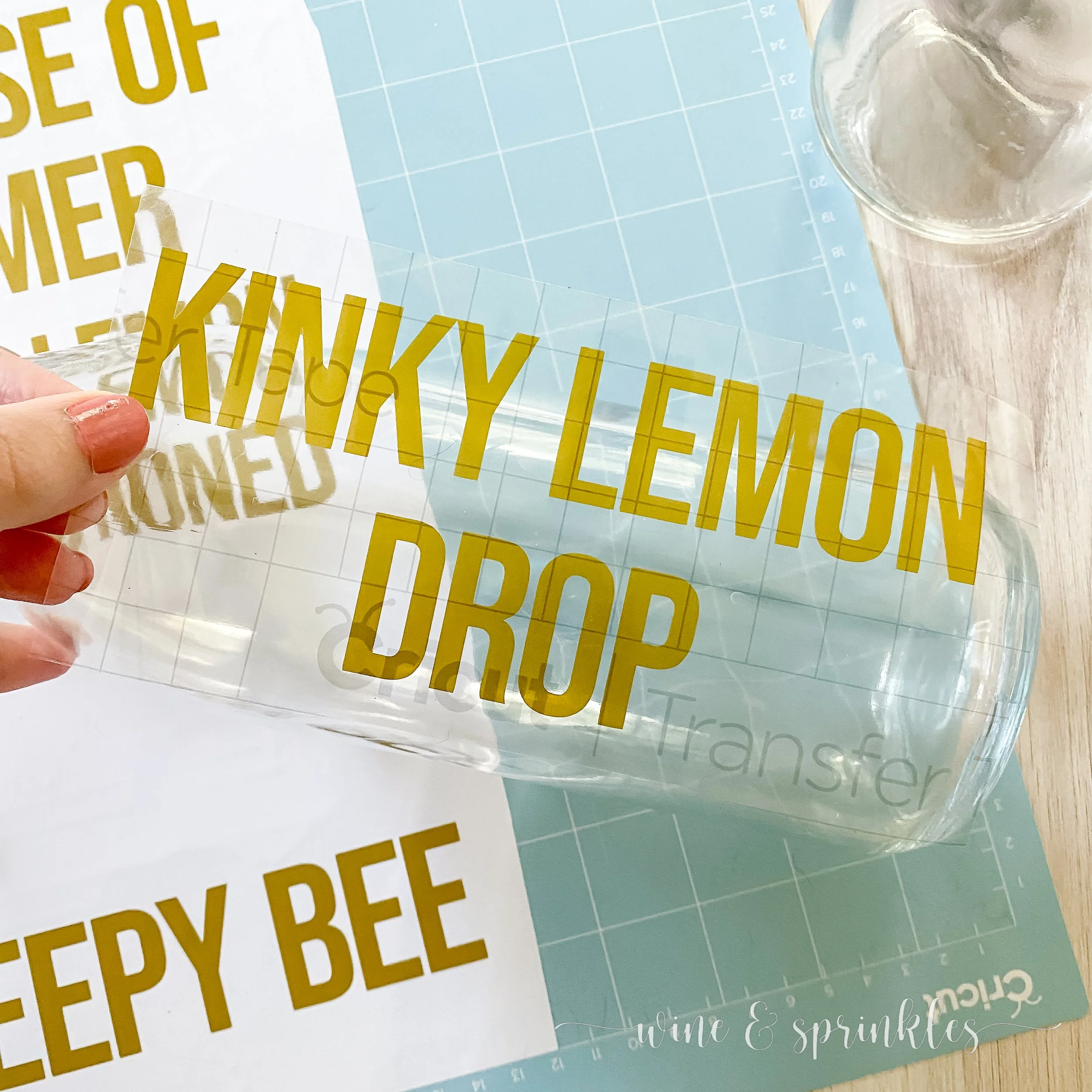 DIY Vinyl Cocktail Bottle Labels — Wine & Sprinkles