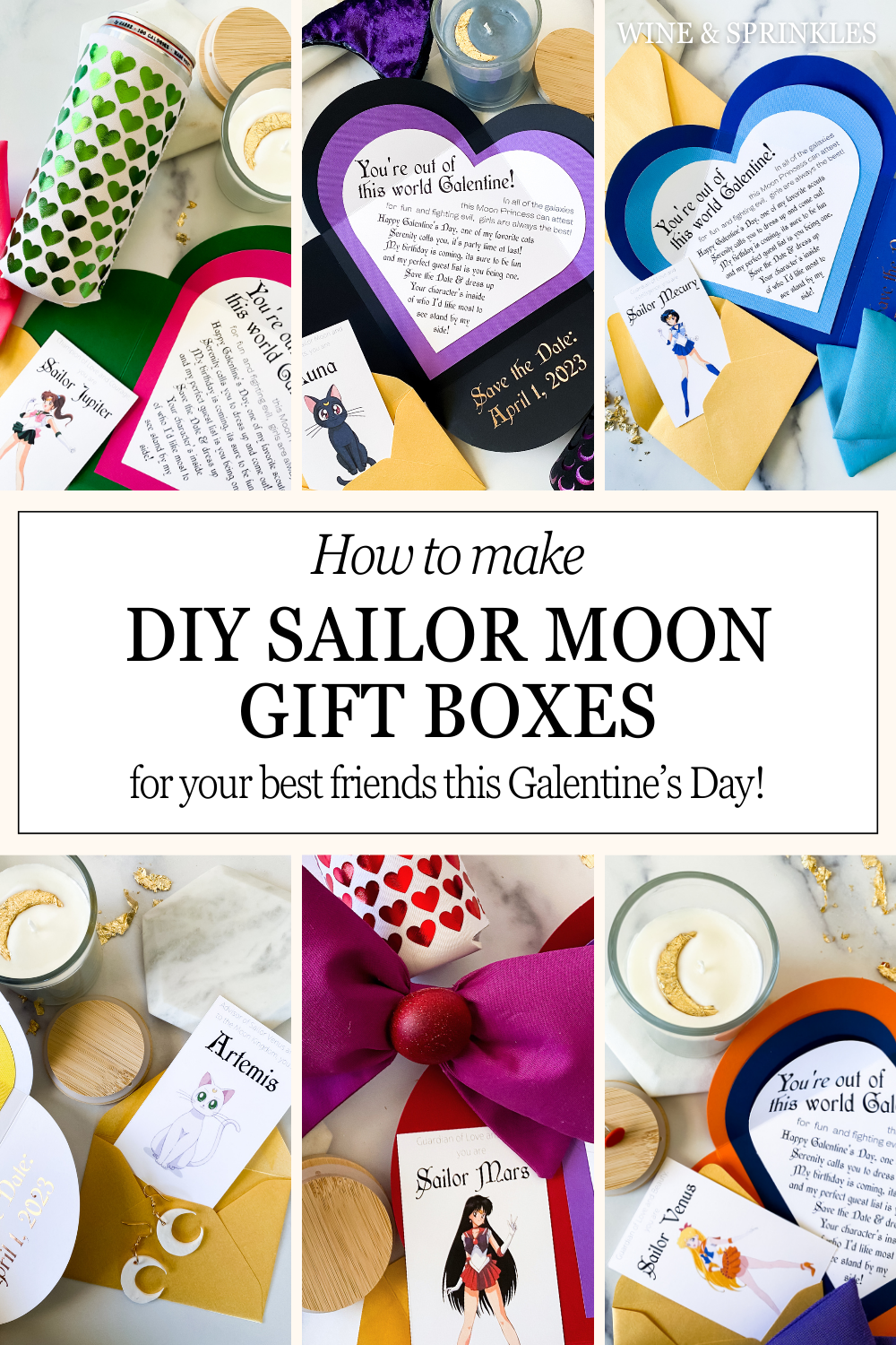 Moonie DIY Galentine's Day Gift Boxes — Wine & Sprinkles