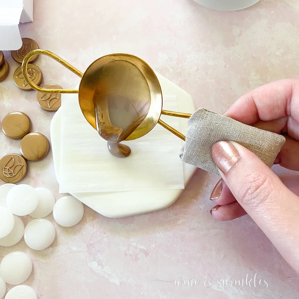 DIY Marbled Self Adhesive Wax Seals — Wine & Sprinkles