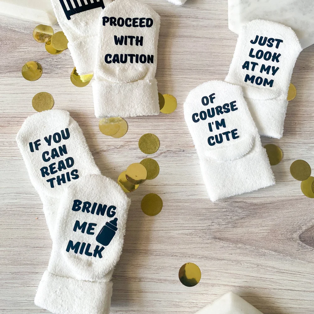 DIY HTV Sassy Baby Socks — Wine & Sprinkles