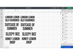 DIY Vinyl Cocktail Bottle Labels — Wine & Sprinkles