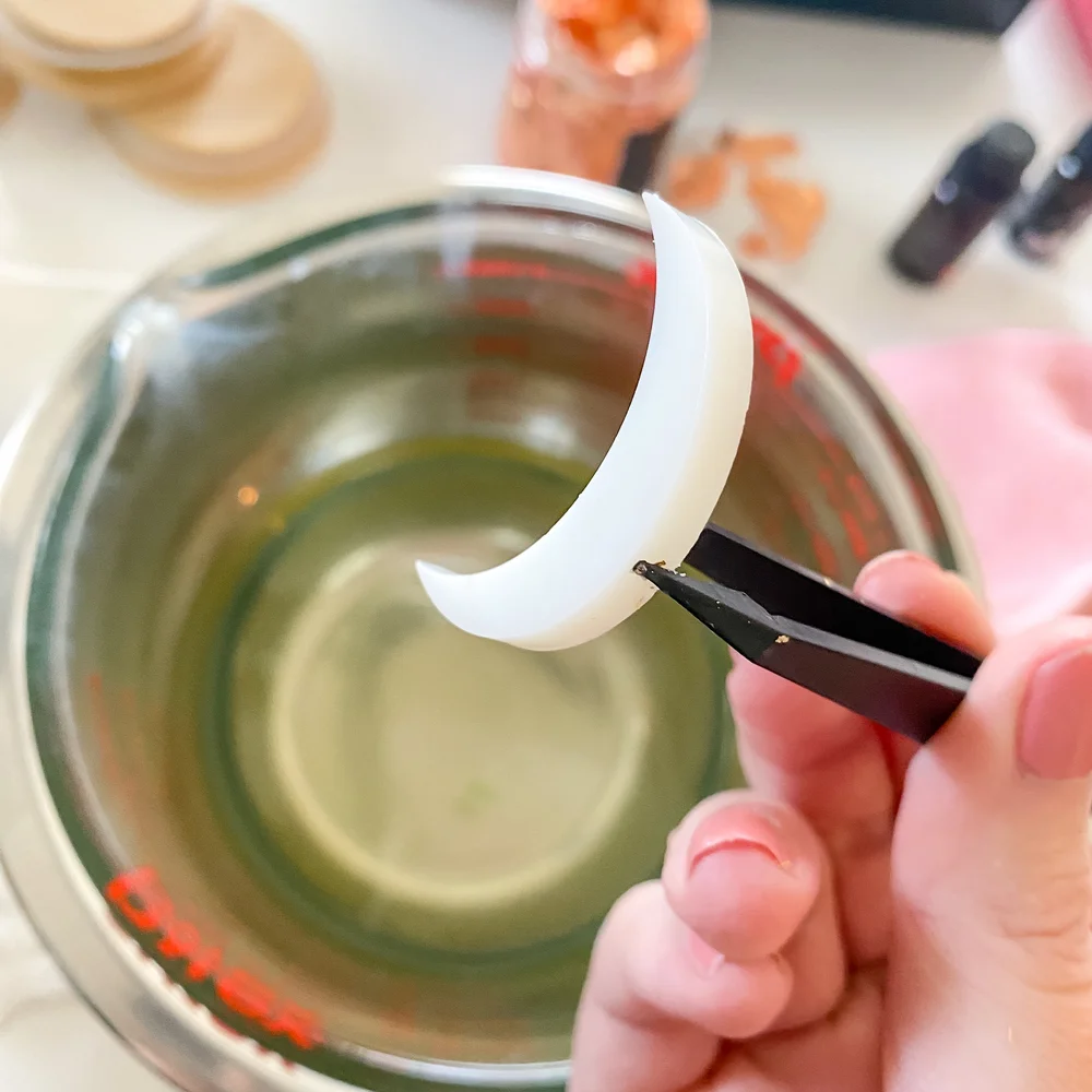 DIY Gold Foil Crescent Moon Candles — Wine & Sprinkles