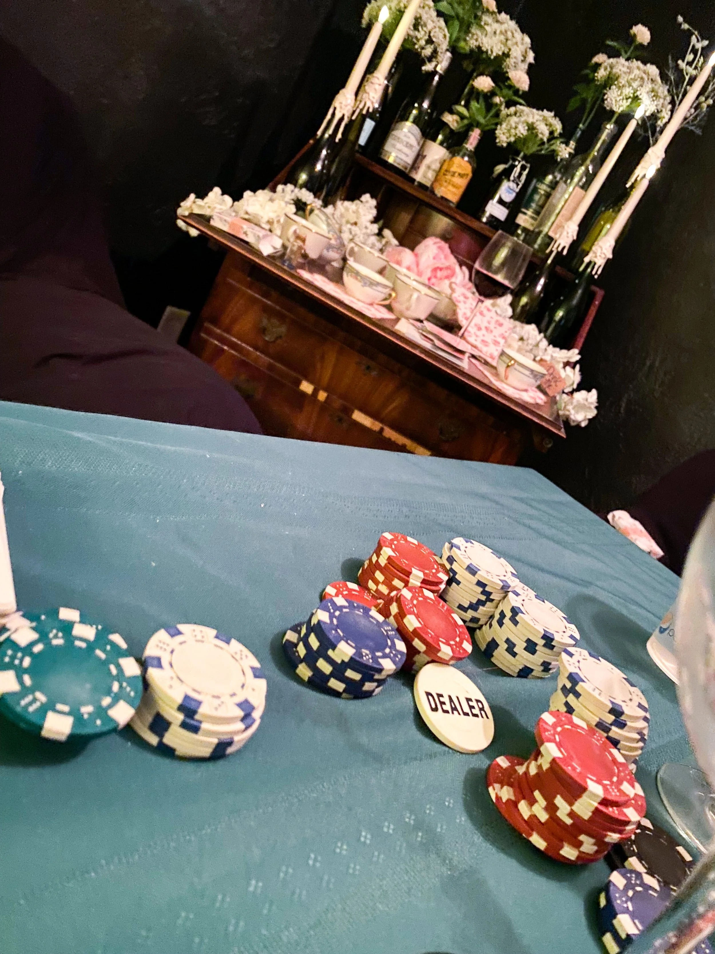 Alice in Wonderland Poker Dinner Party — Wine & Sprinkles