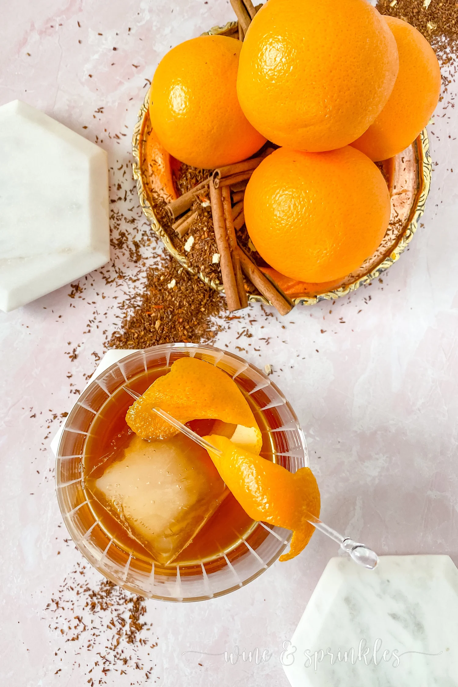 Spiced Citrus Bourbon Old Fashioned — Wine & Sprinkles