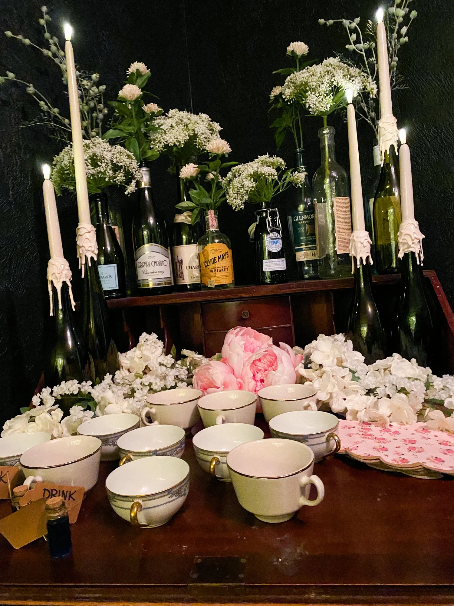 Alice in Wonderland Poker Dinner Party — Wine & Sprinkles