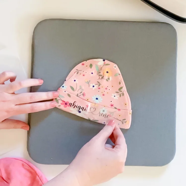 DIY Personalized HTV Baby Hats — Wine & Sprinkles