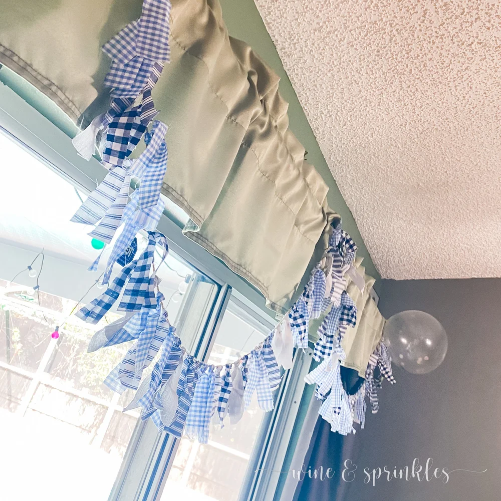 Blue Gingham BaByQ Baby Shower — Wine & Sprinkles