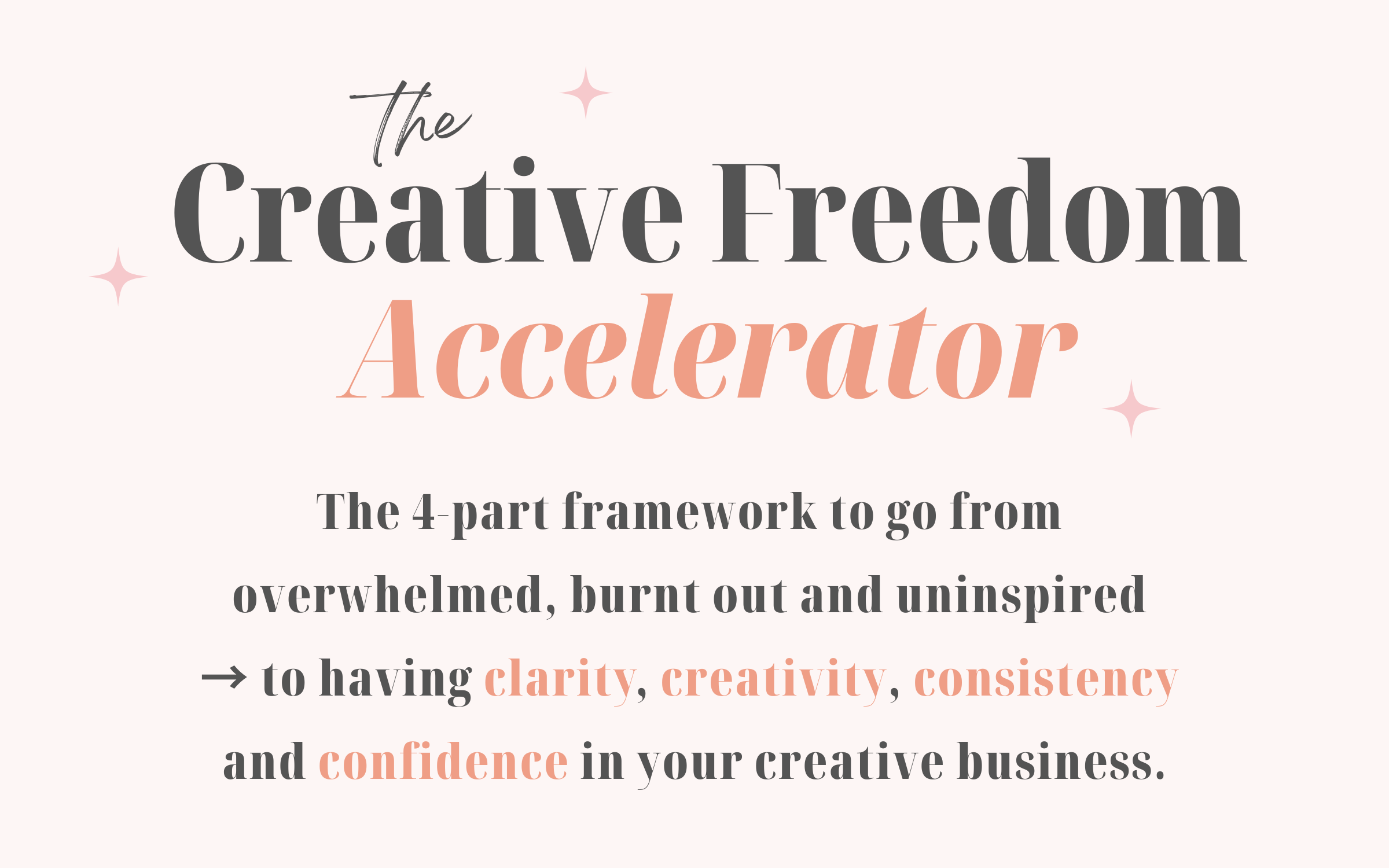 The Creative Freedom Accelerator - waitlist page — LETTER LANE DESIGN ...