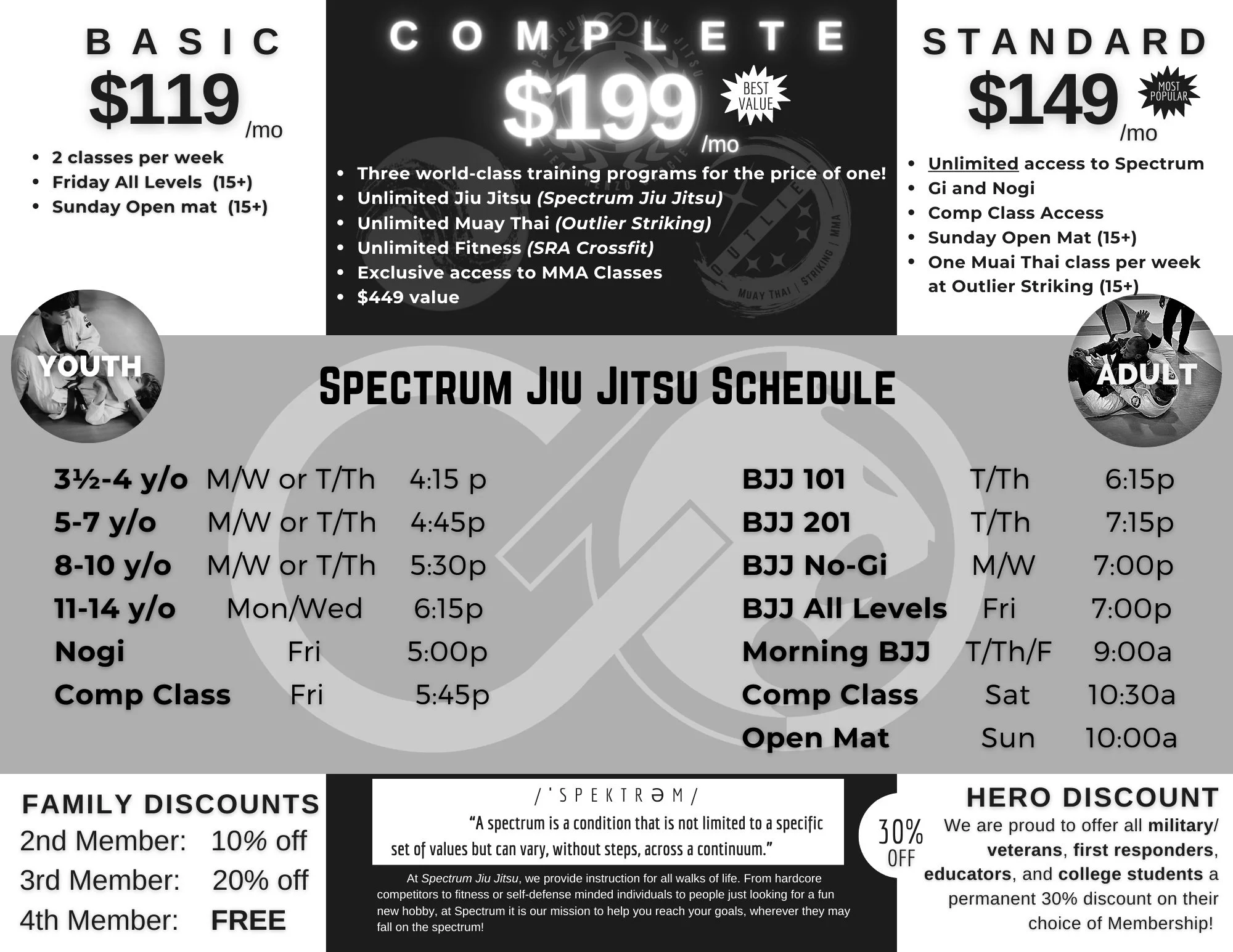 Memberships — SPECTRUM JIU JITSU