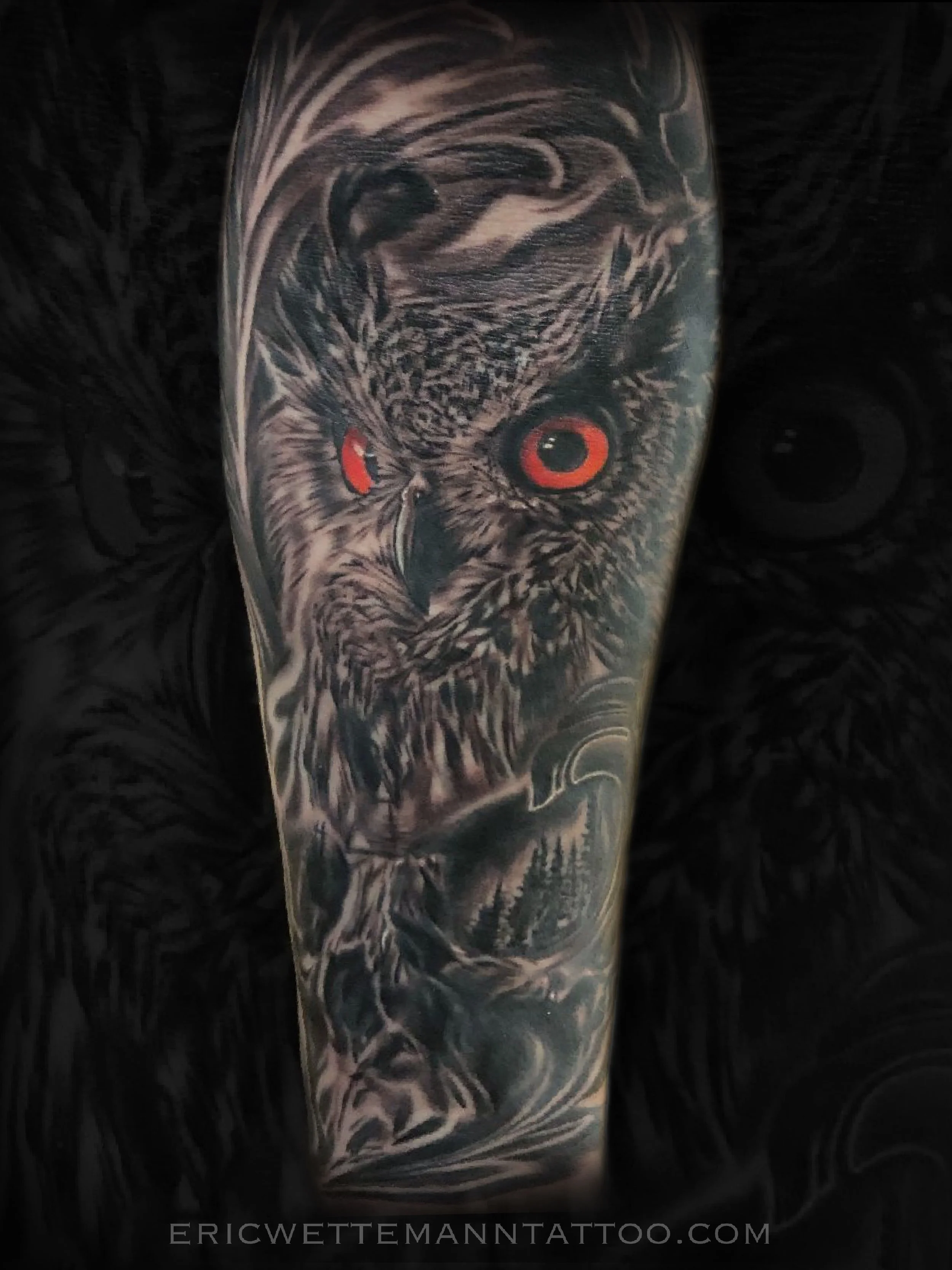 Clockwork Owl Tattoo