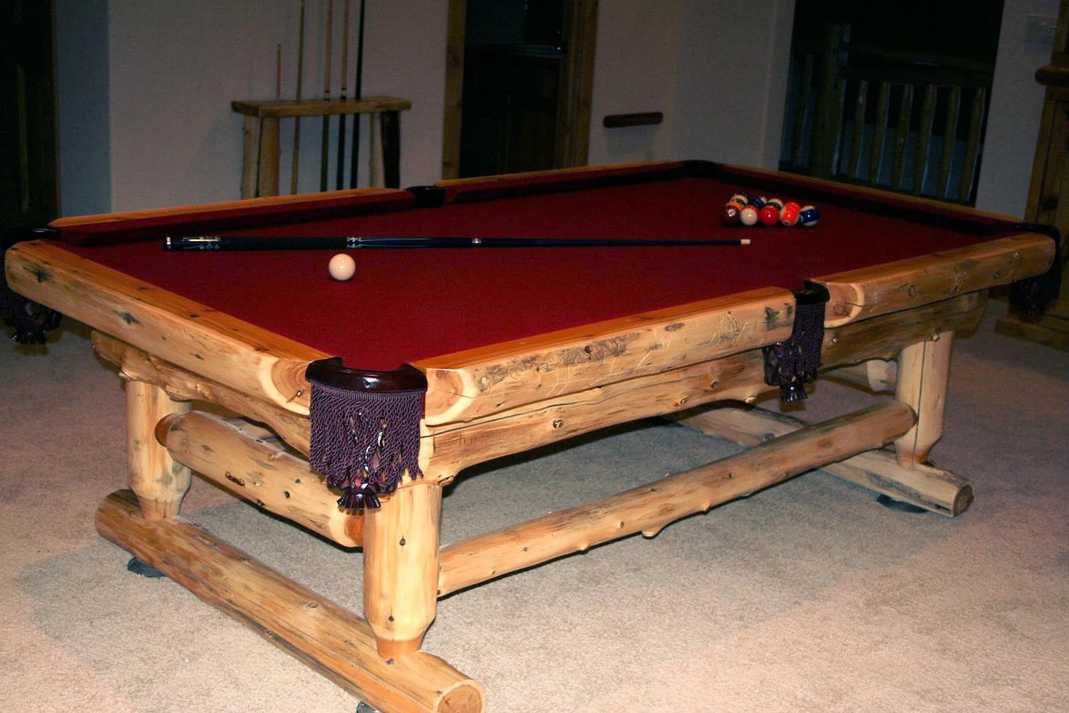 Log Pool Tables | Decoration Examples