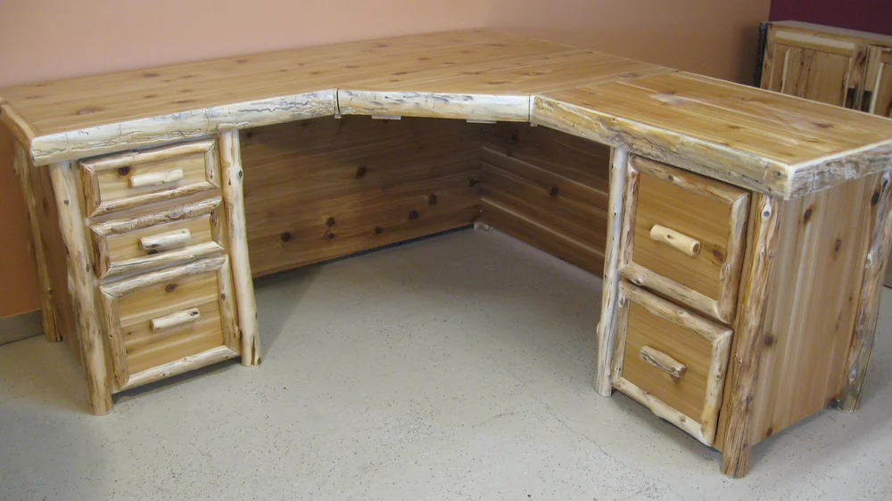 Wood Corner Computer Desk