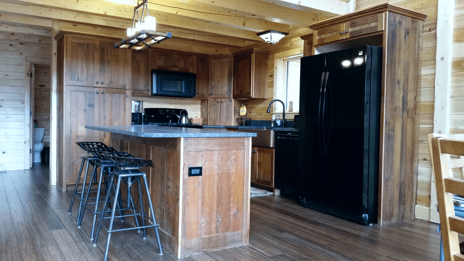 Reclaimed Barnwood Kitchen Cabinets