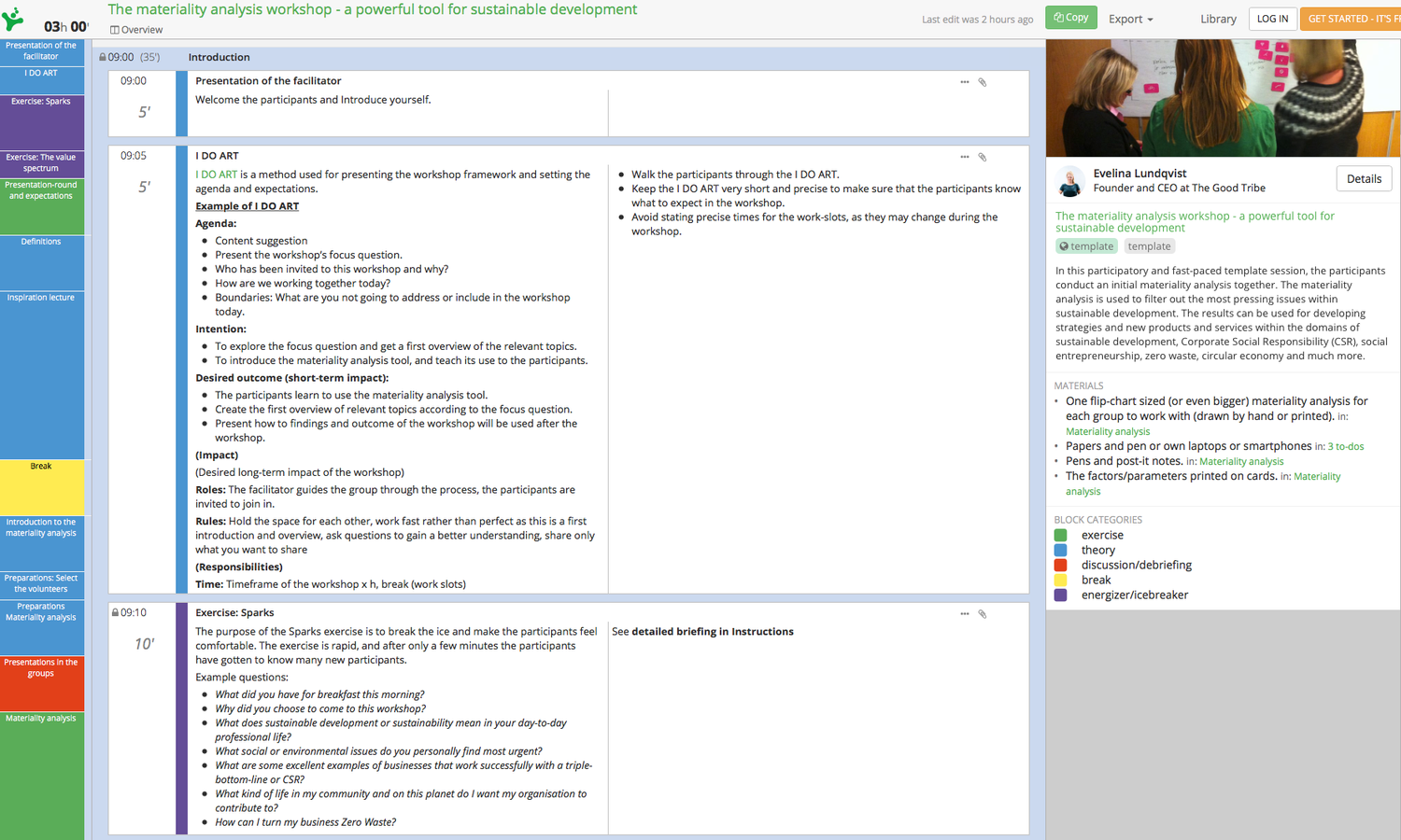Free template for a materiality analysis workshop — The Good Tribe