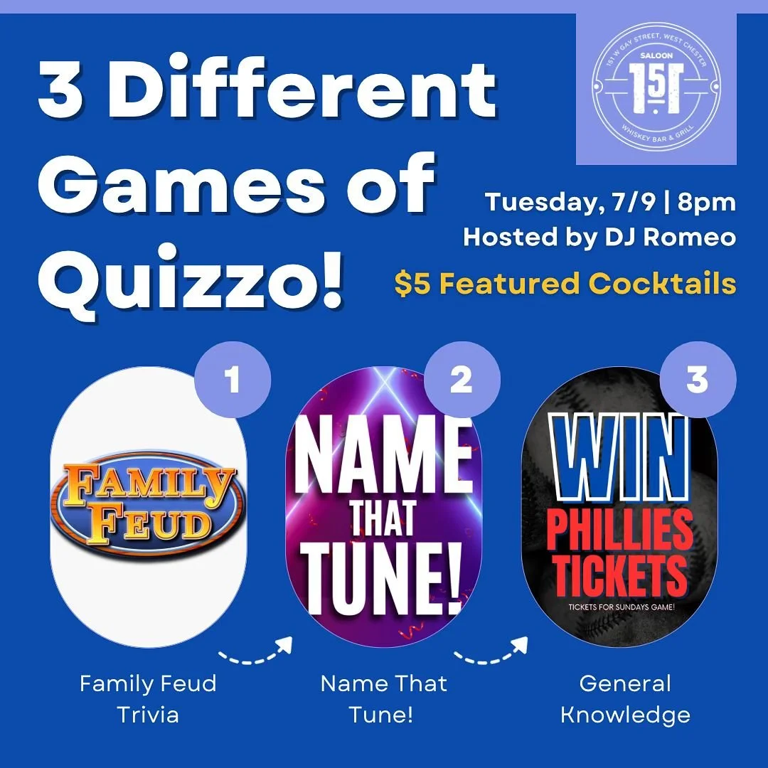 West Chester Restaurant - Saloon 151 Whiskey Bar & Grill - The Tequila ...