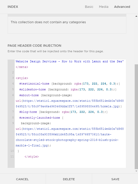 How to Use Index Pages on Your Squarespace Site
