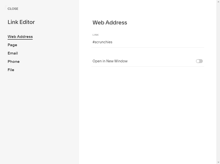 Creating Anchor Links in Squarespace