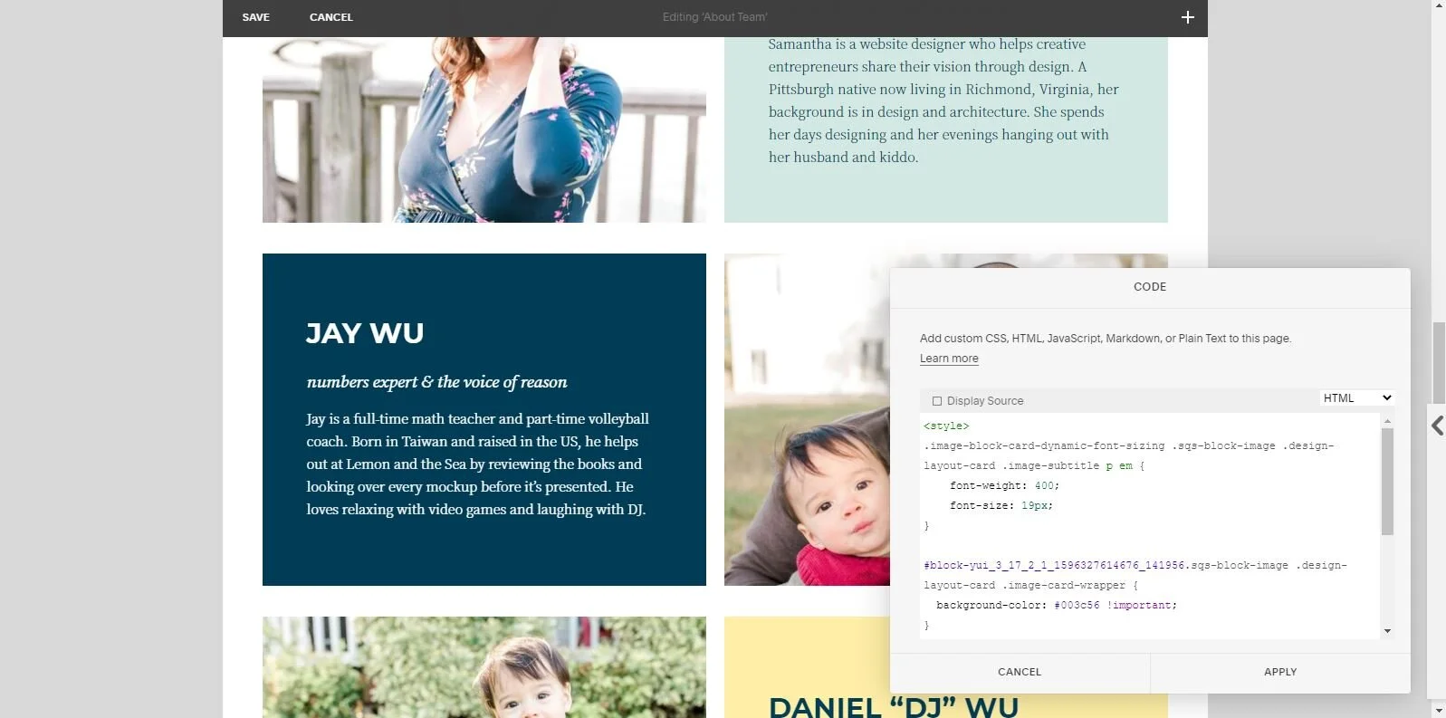 How to Use Custom CSS on Your Squarespace Site