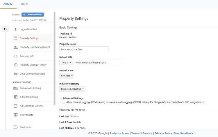 Connecting Google Analytics and Squarespace | Lemon and the Sea