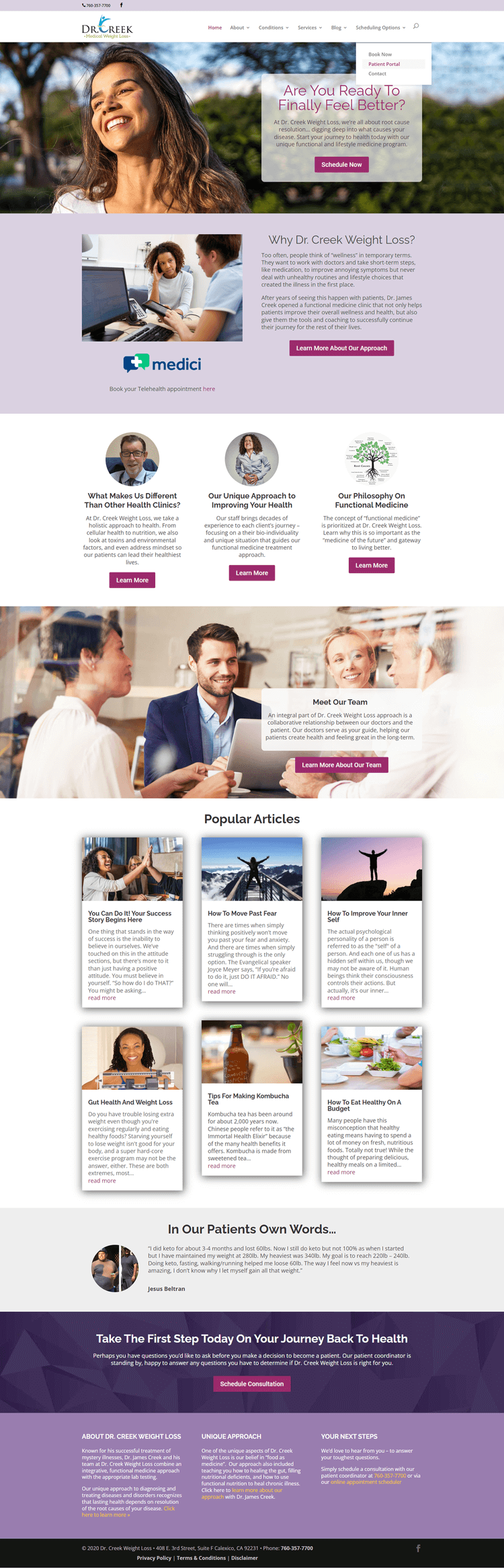 Functional Medicine Website Redesign for Growth & Visibility