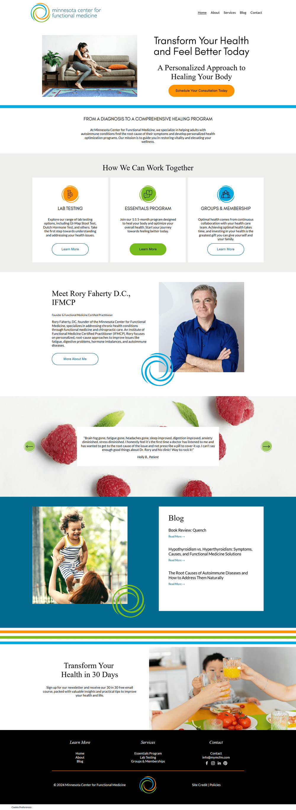 Functional Medicine Website Design Boosts Visitors by 94%