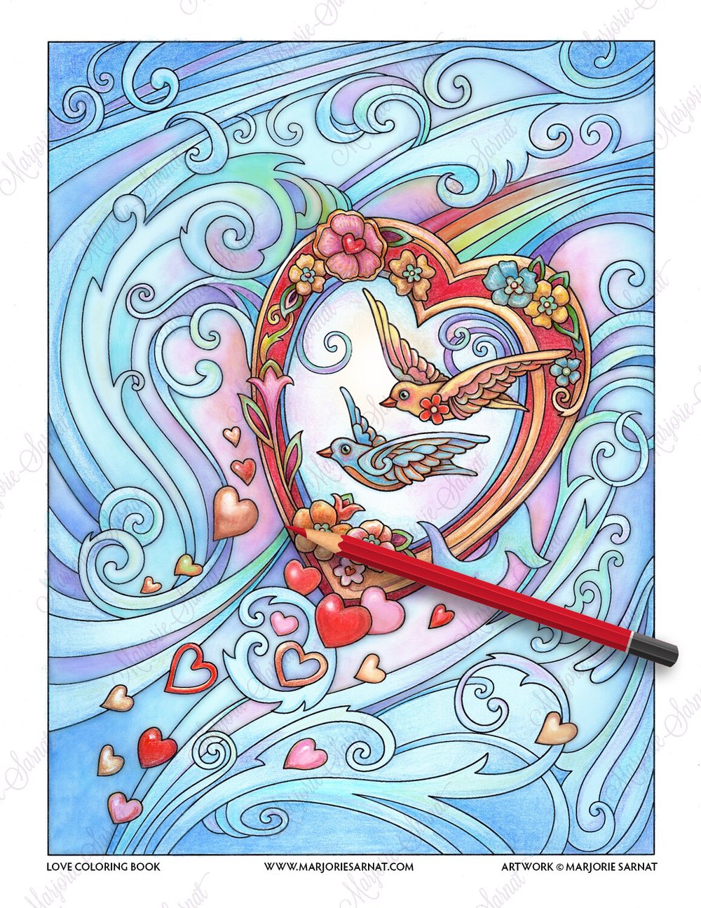 Love Coloring Book — Marjorie Sarnat Design & Illustration