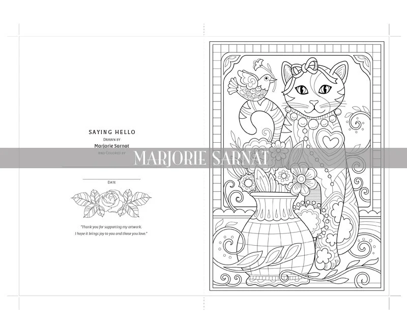 Creative Cats Coloring Collection, 28 Printable Coloring Pages ...