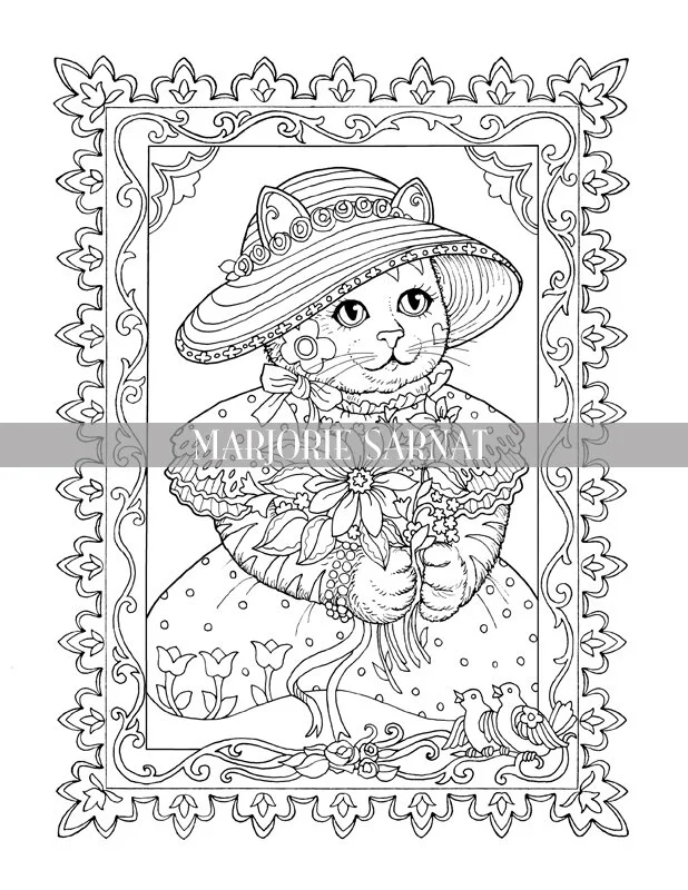 Creative Cats Coloring Collection, 28 Printable Coloring Pages ...