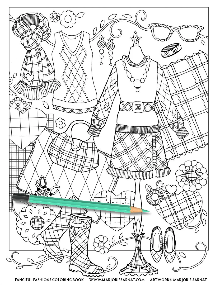 Fanciful Fashions — Marjorie Sarnat Design & Illustration