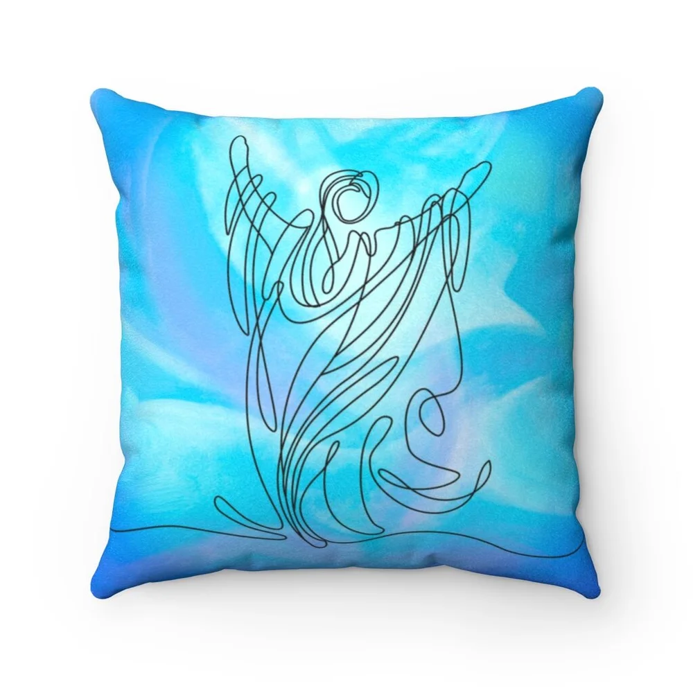 Square Pillow Line Drawing
