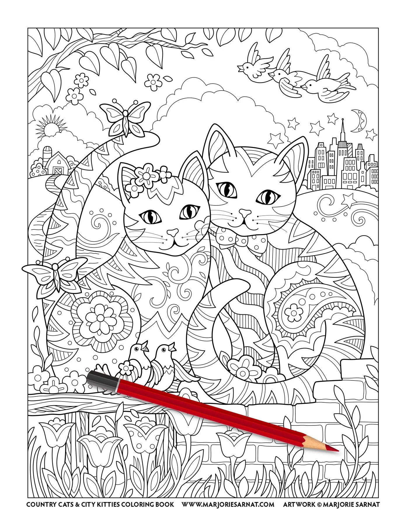 Country Cats & City Kitties — Marjorie Sarnat Design & Illustration