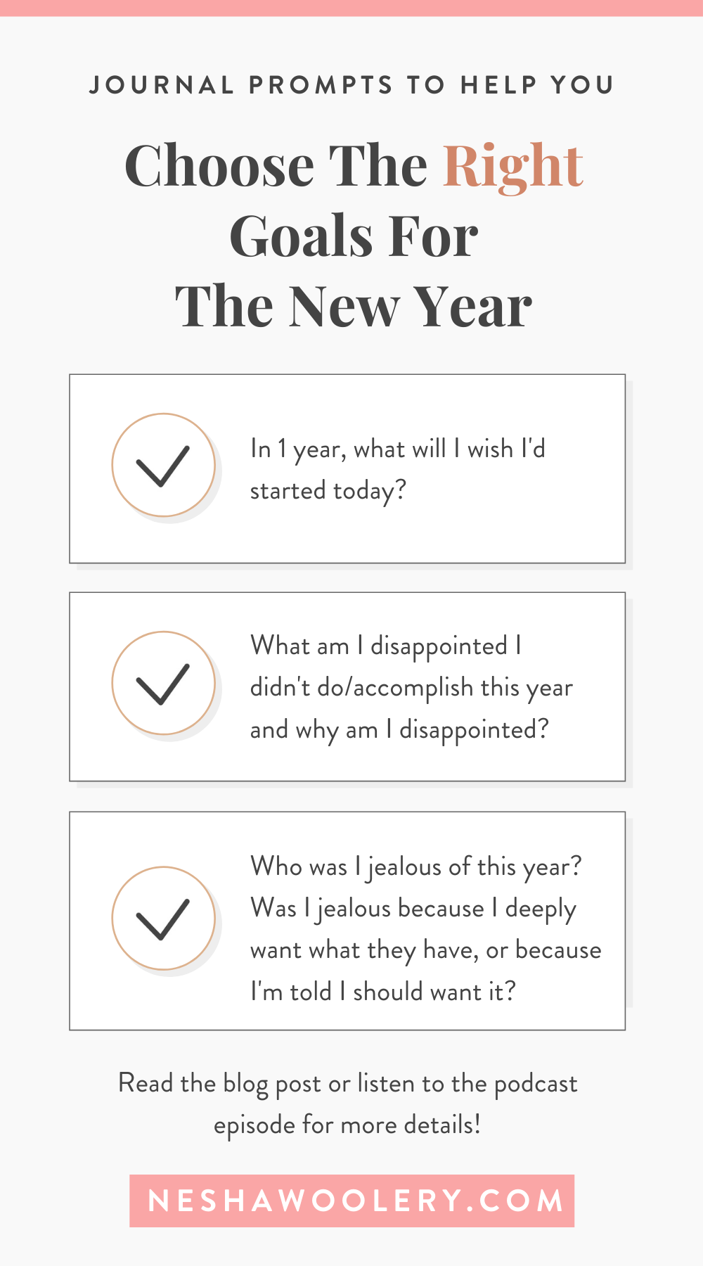 3 Questions To Help You Choose The Right Goals For The New Year — Nesha ...