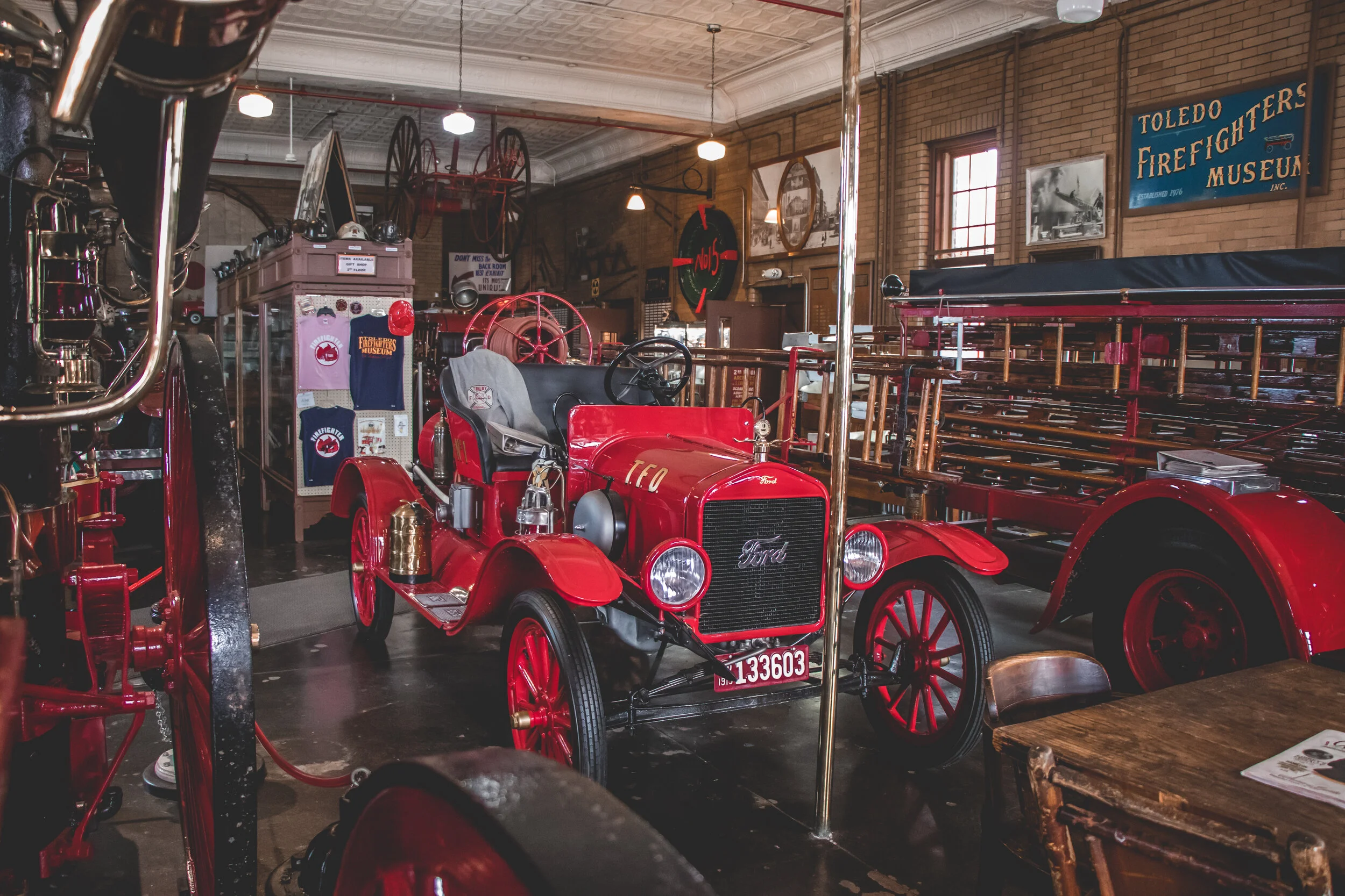 Exhibits — THE Toledo Firefighters Museum is open saturday noon - 4