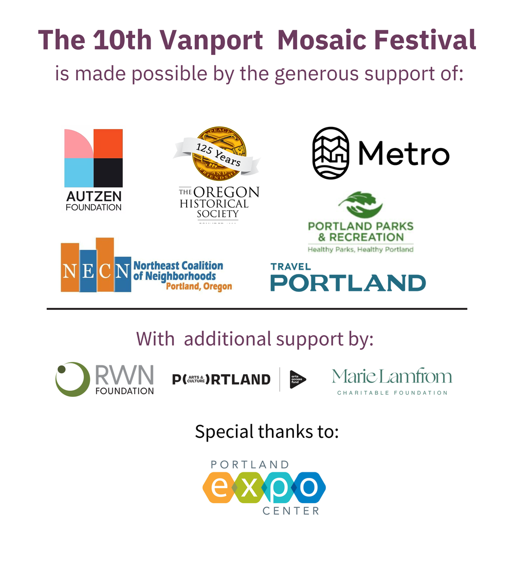 2025 Festival Sponsors and Funders — The Vanport Mosaic