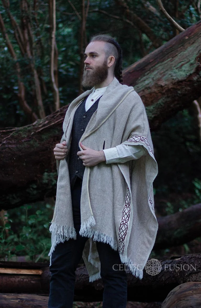 Light Warrior Mens Druid Cape — Celtic Fusion ~ Folklore Clothing