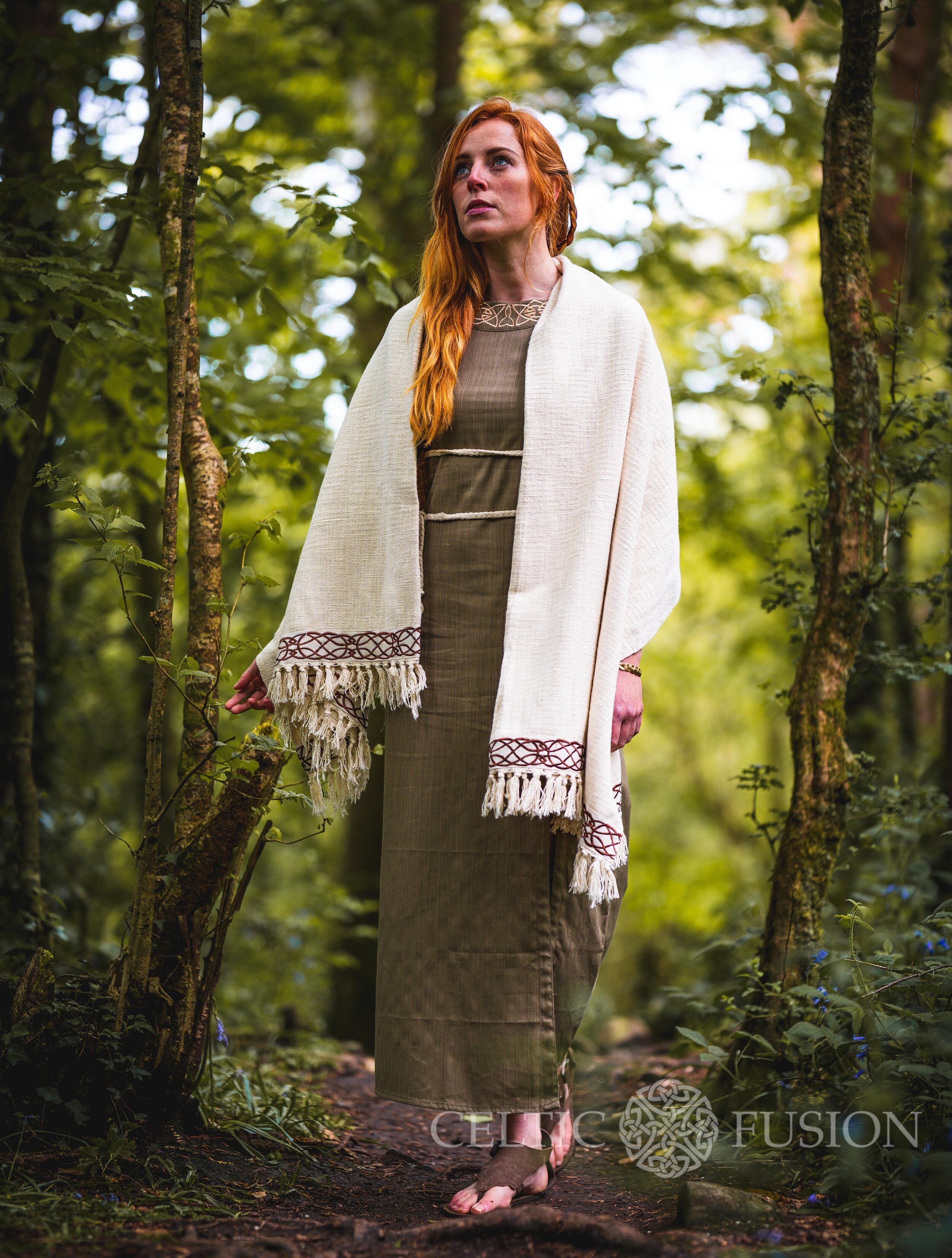Hand Woven Shawl. Off White Wedding Pashmina by Celtic Fusion — Celtic ...