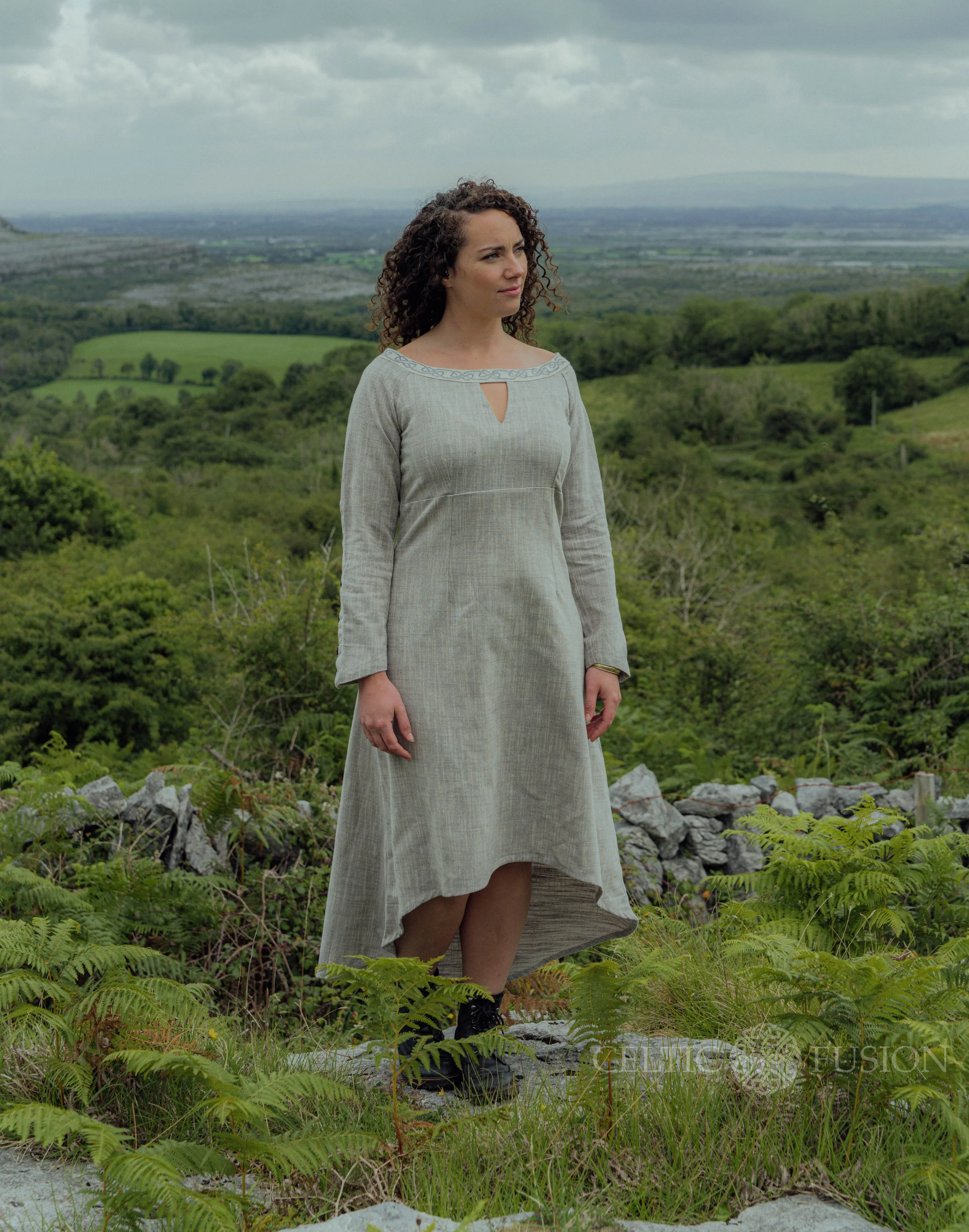Grey Celtic Dress — Celtic Fusion ~ Folklore Clothing