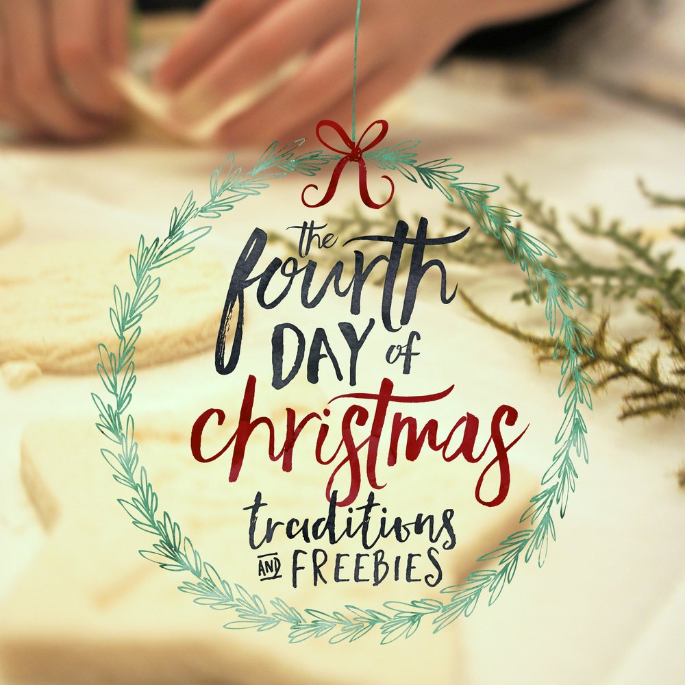 The Fourth Day of Christmas Traditions & Freebies: DIY Ornaments ...