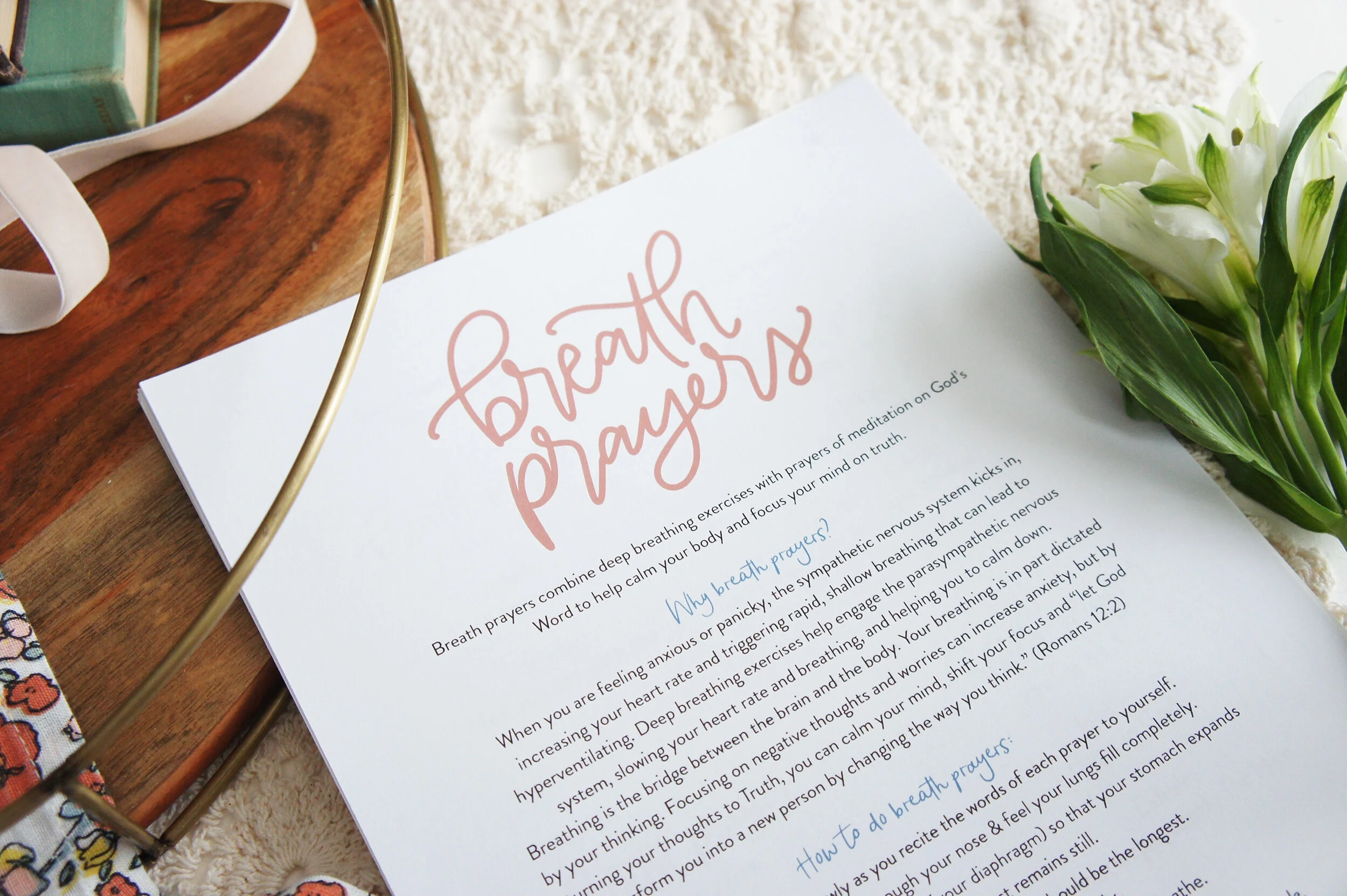 Breath Prayers for Anxiety + Free Mental Health Printables — Little ...