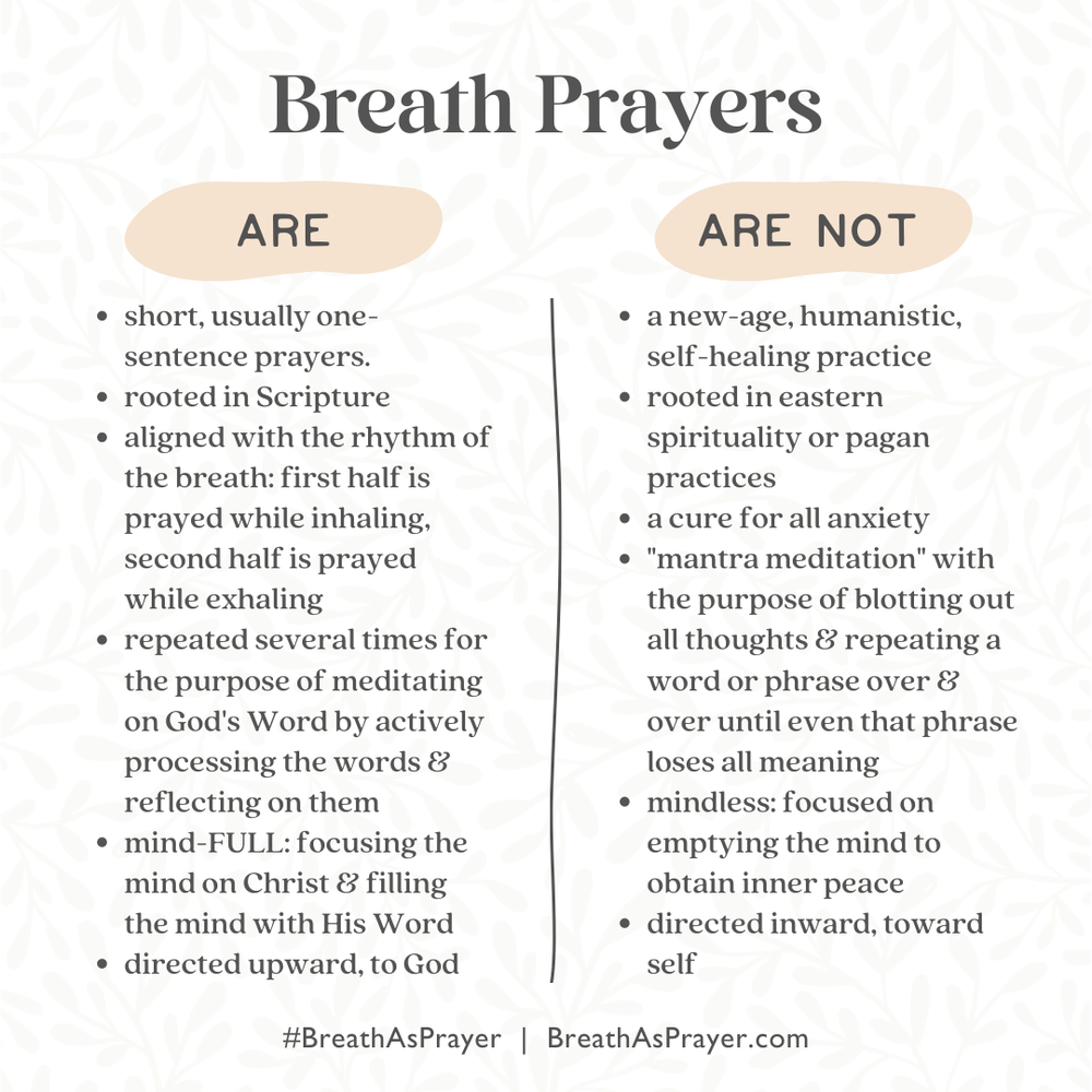 What Are Breath Prayers? — Little House Studio