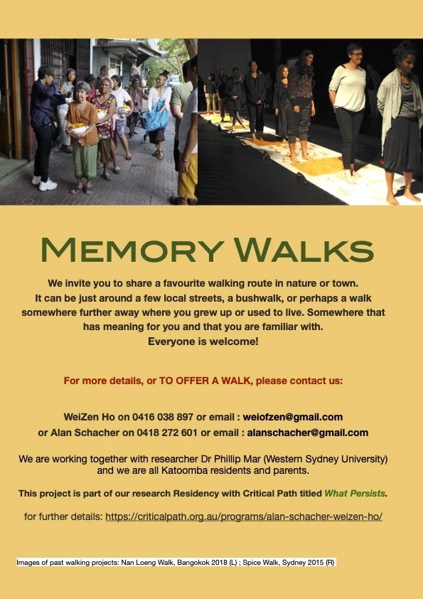 Memory Walks Invitation — weizen ho