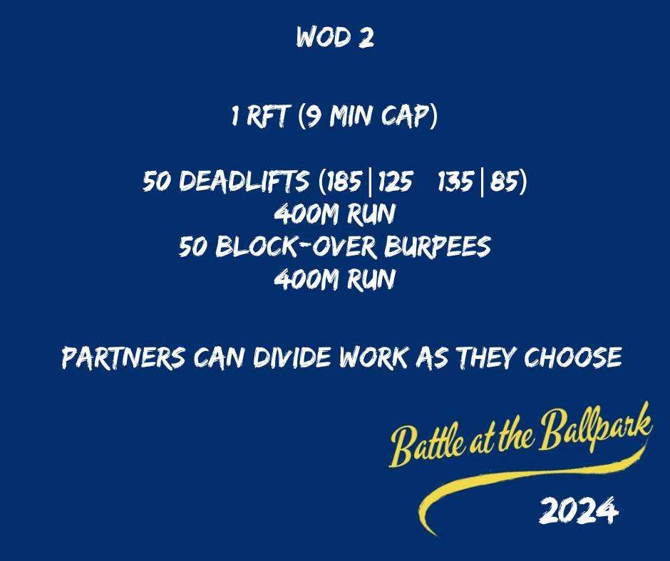 Standards / WODs — CrossFit 309's BATTLE AT THE BALLPARK