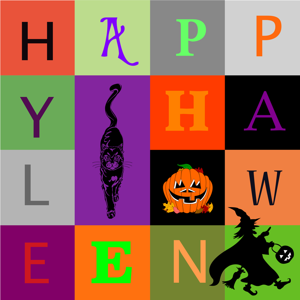 Happy Halloween Canvas — paige grose design