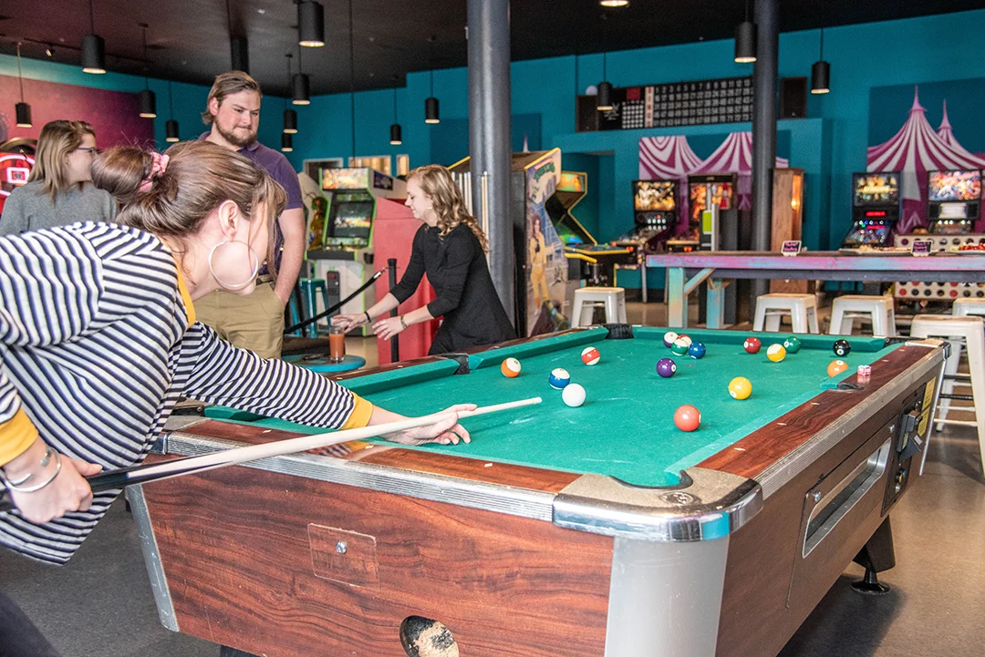 Bingo Hall With Pool Tables