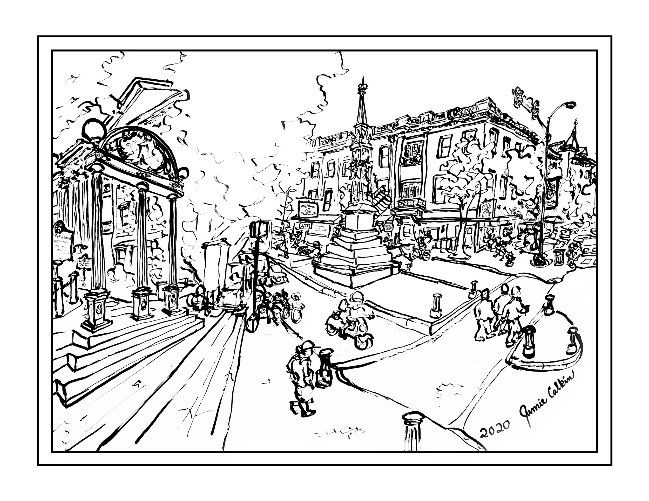 Home Décor Athens GA Arch Line Drawing Wall Décor Wall Hangings etna.com.pe