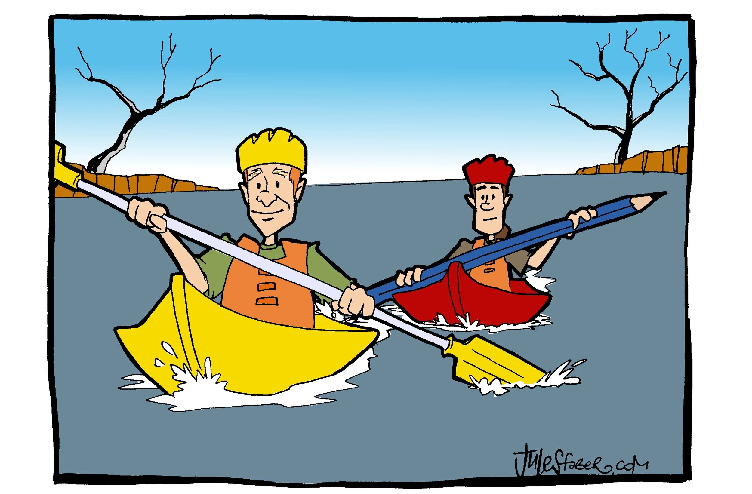 Cartoons on the River Murray — Dave Cornthwaite