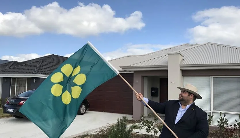 The Golden Wattle flag